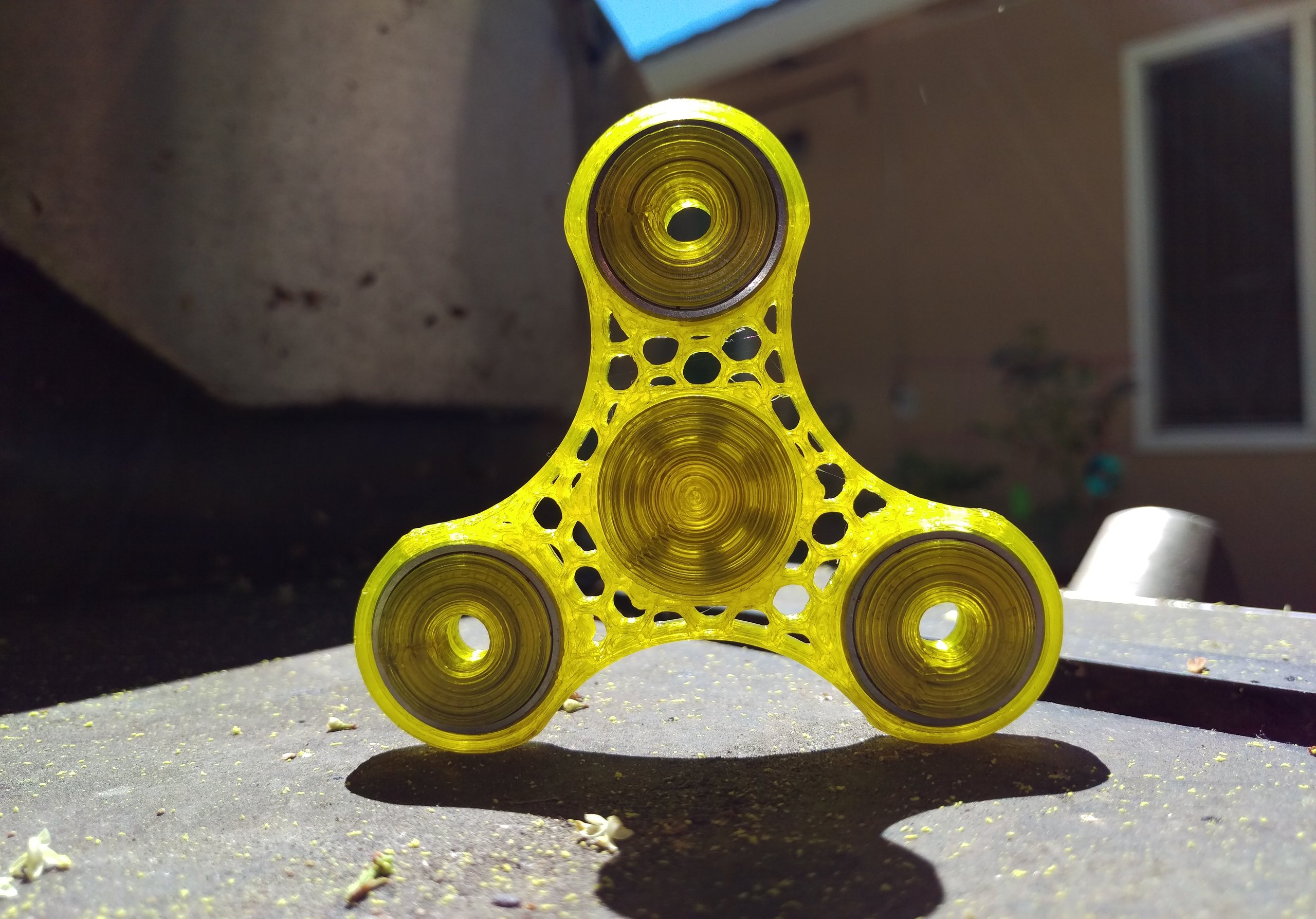 "The Hex" - TriSpinner 3D Printed Fidget Spinner from ymmirsky on Tindie